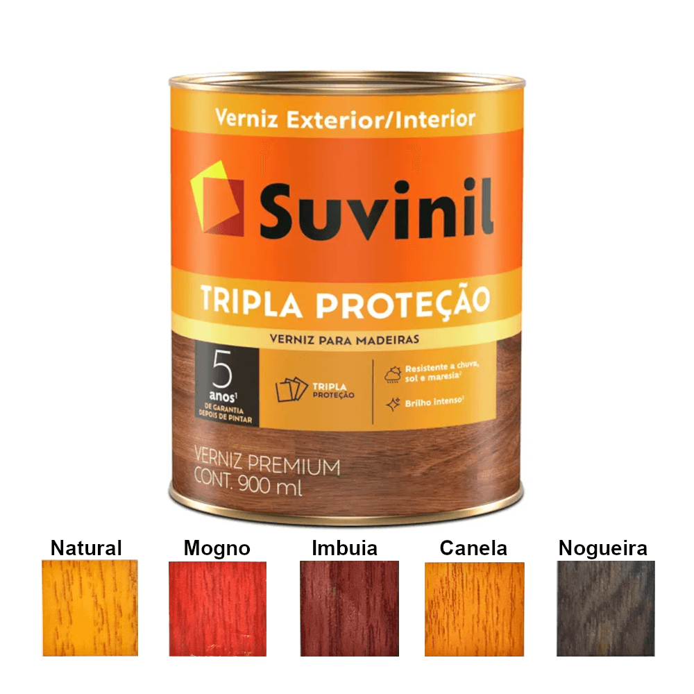 Suvinil Verniz Tripla Proteção Natural Fosco 900ml - lojasepa