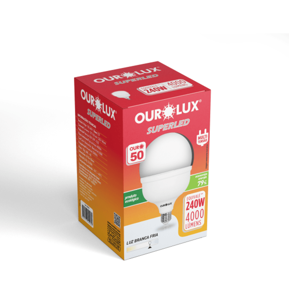 SUPERLED ALTA POTENCIA 50W 6500K OUROLUX - lojasepa