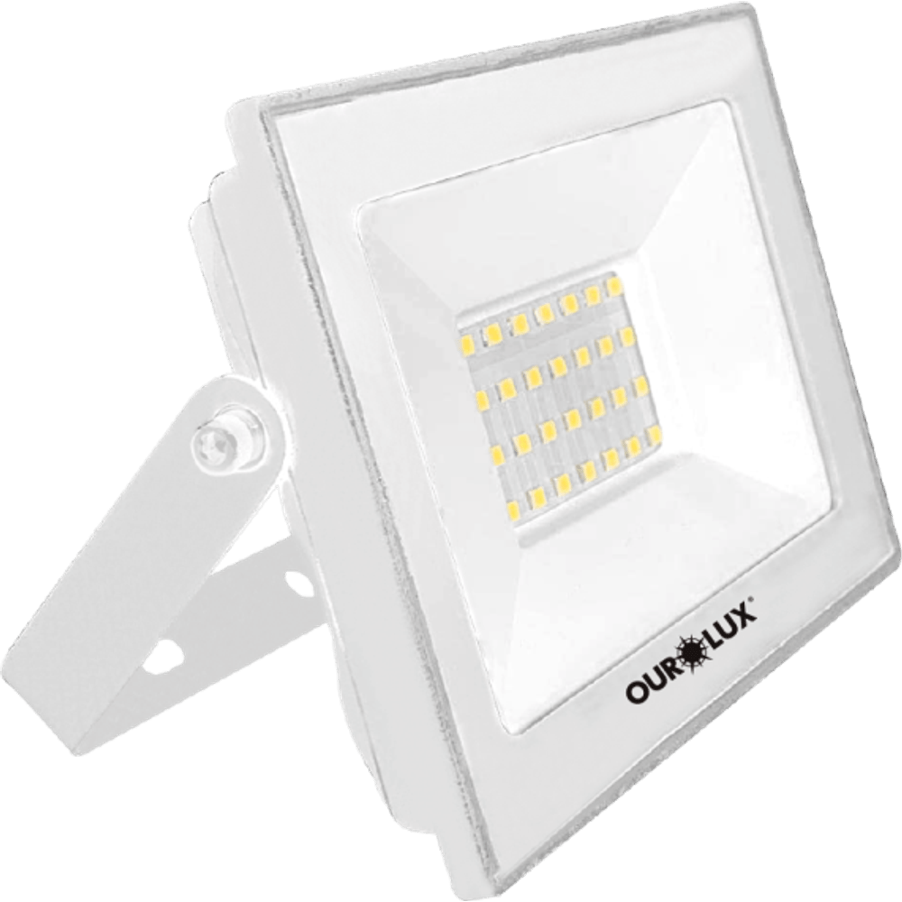 PROJETOR BRANCO 30W 6500K OUROLUX - lojasepa